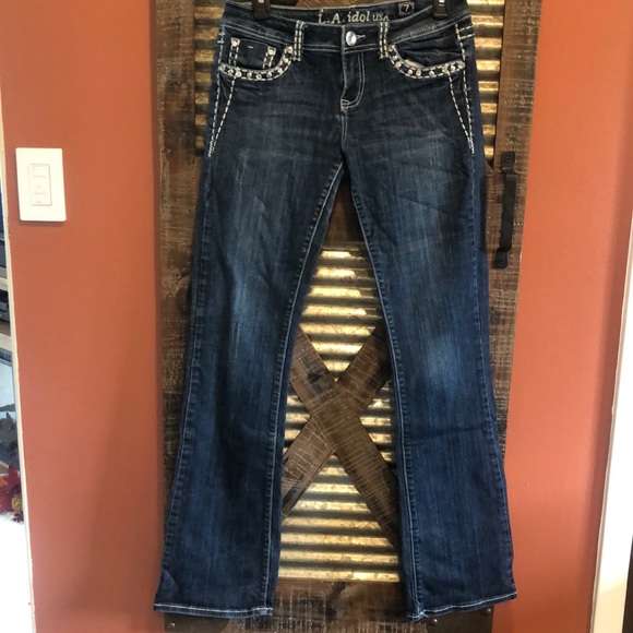 L.A. idol | Jeans | La Idol Bejeweled Jeans | Poshmark